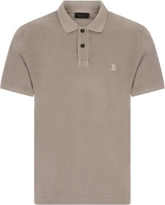 Dondup Homme, Tops, Gris, Taille: XL Polo Coupe Classique
