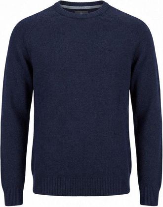 Fynch-Hatton Wollpullover mit Kaschmiranteil, Rundhalsausschnitt, Regular Fit
