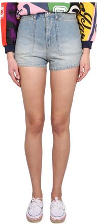 Kenzo Femme, Shorts, Bleu, Taille: W27 Stone Bleach Dirty Denim Short
