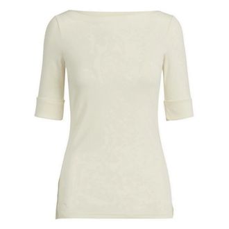 Ralph Lauren Femme, Tops, Beige, Taille: 36 FR Ralph Lauren T-shirt et Polo Panna
