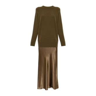 CHRISTOPHER ESBER Kleid aus gemischten Materialien - - Dresses - Damen - Gr&uuml;n - XS