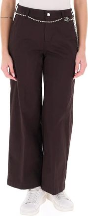 Liu Jo Femme, Pantalons, Violet, Taille: W27 Cropped Palazzo Pant