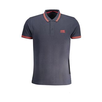 Cavalli Kurz&auml;rmeliges Poloshirt - - Tops - Herren - Blau - XL