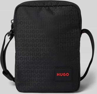 HUGO BOSS Umh&auml;ngetasche mit Allover-Muster Modell Ethon_JQ_NEW NS ZIP