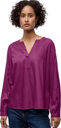 Street One Damen 3412056 Split Neck Tunika, Berry Paradise, 44