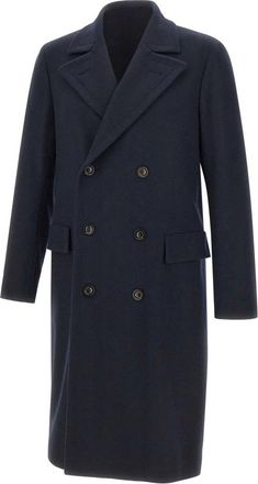 Boglioli Homme, Manteaux, Bleu, Taille: M Wool Coat