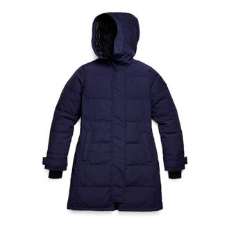 Canada Goose Femme, Manteaux, Bleu, Taille: 36 FR Shelburne Parka Tonal Label