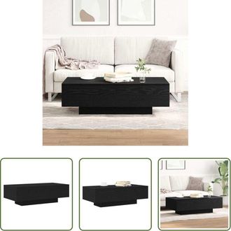 vidaXL Wohnzimmer - Couchtisch Schwarz Eichen-Optik 100 x 49,5 x 31 cm