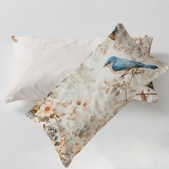 Generic Kopfkissenbezug Orange Farbe Kissenbezug 50x70cm Blumen Kissenbez&uuml;ge Leinen Dekokissen Kissenbez&uuml;ge Cushion Cover Unsichtbarer Rei&szlig;verschluss Waschbar