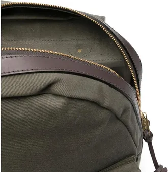 Filson Canvas and Leather Backpack - Green