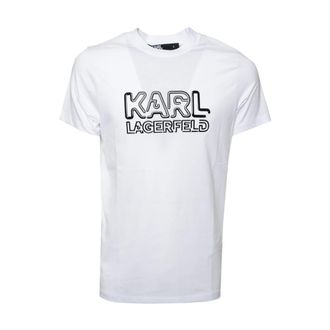 Karl Lagerfeld Inflatable Logo T-Shirt - - Tops - Herren - Wei&szlig; - 2XL