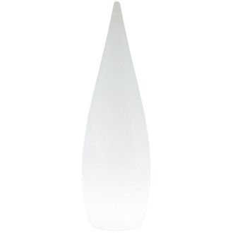 Reality Luminaires de jardin, Lampe ext&eacute;rieur Palmas l Blanc en Plastique, trio
