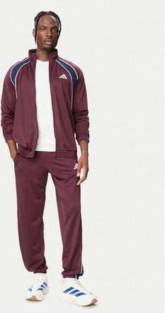 adidas Jogginganzug Colour Block KH2731 Dunkelrot Regular Fit