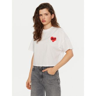 Karl Lagerfeld T-Shirt A1W17074 Wei&szlig; Regular Fit