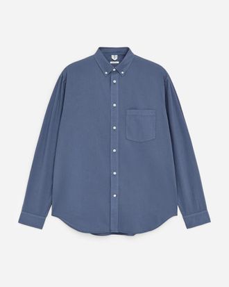 Arket Legeres Popeline-Hemd -Blau