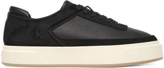 Calvin Klein Sneakers Basket Cupsole Laceup Lth-Nu YM0YM01354 Schwarz