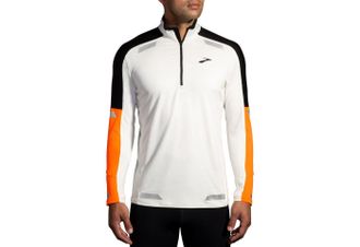 Brooks Langarmshirt Run Visible 1/2 Zip 2.0 Men 211516-167 Gut sichtbar im Dunkeln