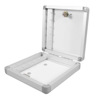 NUOBESTY Abschlie&szlig;barer Schl&uuml;sselschrank aus Aluminiumlegierung mit 12 Positionen Wandmontierter Schl&uuml;ssel Organizer mit Beschreibbaren Etiketten Sicherheits S