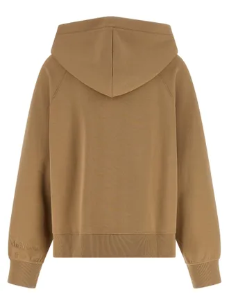 Max Mara Womens Beige Cotton Hoodie Clothing