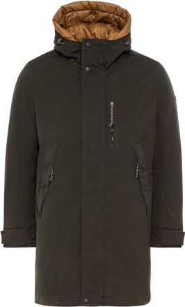 Camel Active Herren Warmer Mantel mit herausnehmbarer Innenkapuze Dunkel khaki, menswear-48
