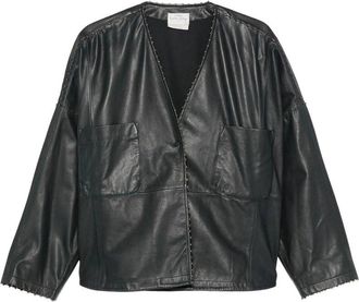Forte_Forte Giacca Kimono Con Perline Nappa