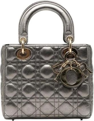 Dior Sac &agrave; main Lady Pre-owned - Femme - Pre-owned - Gris - Taille: ONE Size