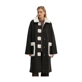 Munthe Femme, Manteaux, Noir, Taille: 38 FR Tibur Coat