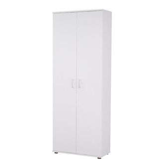 Mirjan24 Kleiderschrank Terni, 2-t&uuml;rig Schrank mit Einlegeplatten, Dreht&uuml;renschrank, Farbauswahl, Wei&szlig;, Sonoma (Wei&szlig;)