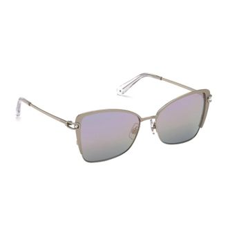 Swarovski Rechteckige Sonnenbrille mit Metallrahmen - - Accessories - Damen - Grau - ONE SIZE