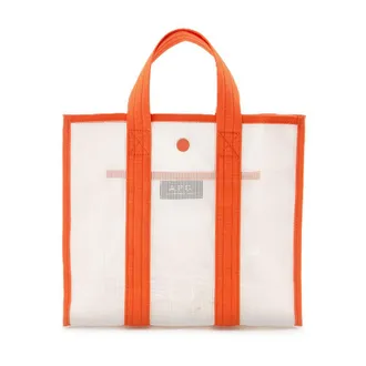 A.P.C. Womens Pvc Mesh Tote Orange
