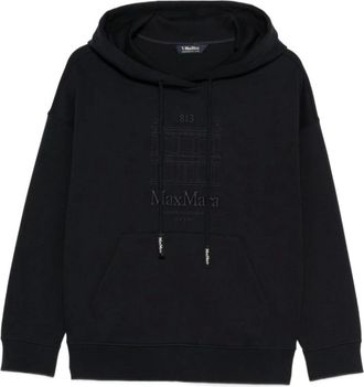 Max Mara Femme, Sweatshirts et sweats &agrave; capuche, Bleu, Taille: 42 FR SweaT-shirt &agrave; capuche