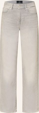 7 For All Mankind Straight Jeans Tess grau