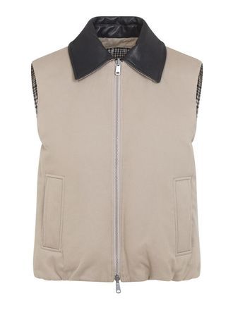 Brunello Cucinelli Blouson Rembourr&eacute; - Marron