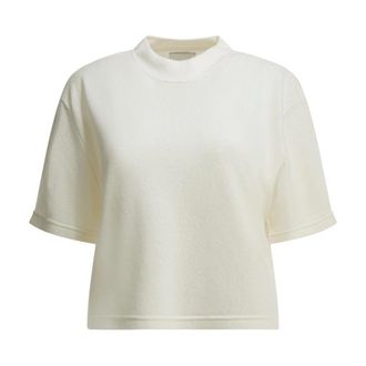 SA SU PHI T-shirt court en cachemire - Femme - Pulls - Blanc - Taille: 38 FR