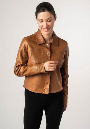 Mauritius Lederjacke MWLefei mit Brusttaschen