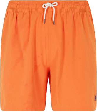 Polo Ralph Lauren Homme, Maillots de bain, Orange, Taille: XL Traveler Mid Trunk