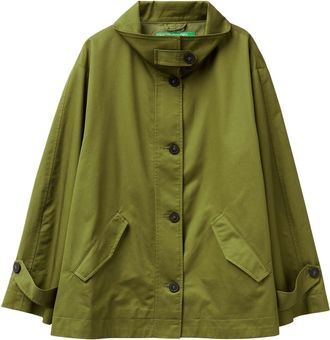 Benetton Damen Giubbino 2qjydn07y Jacke, gr&uuml;n, M