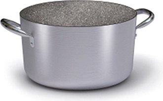 Ballarini Ballarini Professionale Granite 2818.28 Stielkasserolle mit 2 Griffen, Aluminium, Grau, 28 cm