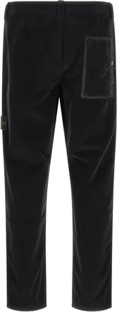Stone Island Mens Black Cotton Casual Pants