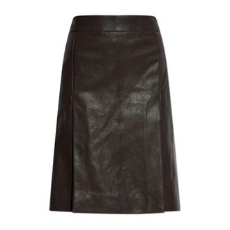 Ferragamo Femme, Jupes, Brun, Taille: 34 FR Jupe en cuir