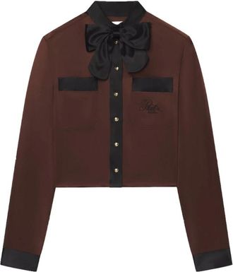 Frame Denim Femme, Blouses et Chemises, Brun, Taille: 40 FR Ritz Feminine Silk Blouse