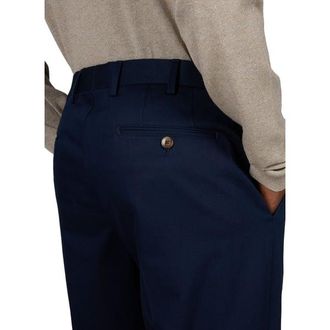 Fa&ccedil;onnable Pantalon droit en coton et lin