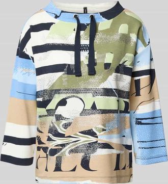 Betty Barclay Sweatshirt aus Viskose-Mix mit Rundhalsausschnitt und Tunnelzug