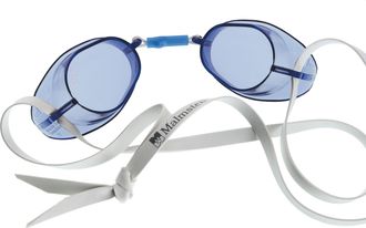 Malmsten Schwedenbrille Standard Schwimmbrille, Blau, Einheitsgr&ouml;&szlig;e