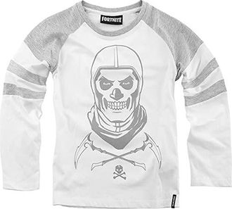Fortnite Skull Trooper Homme Manches Longues Blanc/Gris chin&eacute; 152, Non d&eacute;finie