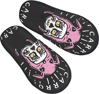 Generic Pantoufles Cr&acirc;ne Portant Un Chapeau De Lapin Violet De Style Vintage Slippers Hiver Respirantes Chaussures Pour Homme Int&eacute;rieur Femme M