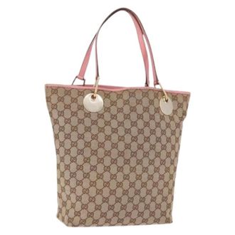 Gucci Pre-owned Vintage GG Canvas Tote Bag - Femme - Pre-owned - Beige - Taille: ONE Size