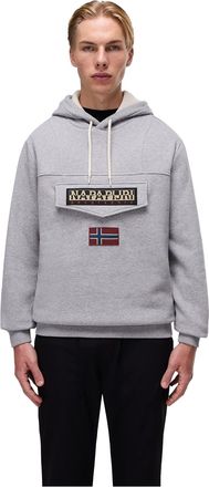 Napapijri Kapuzenpullover f&uuml;r Herren, Baumwolle (Grau meliert)