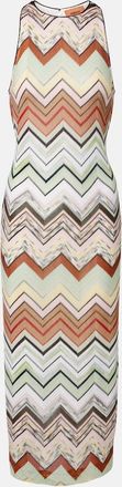 Missoni Midikleid aus H&auml;kelstrick
