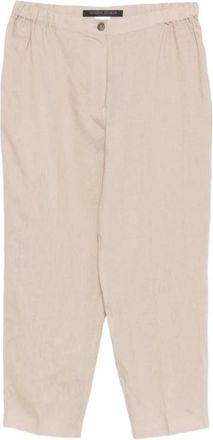Marina Rinaldi Femme, Pantalons, Beige, Taille: 46 FR Pantalon &agrave; Taille &Eacute;lastiqu&eacute;e